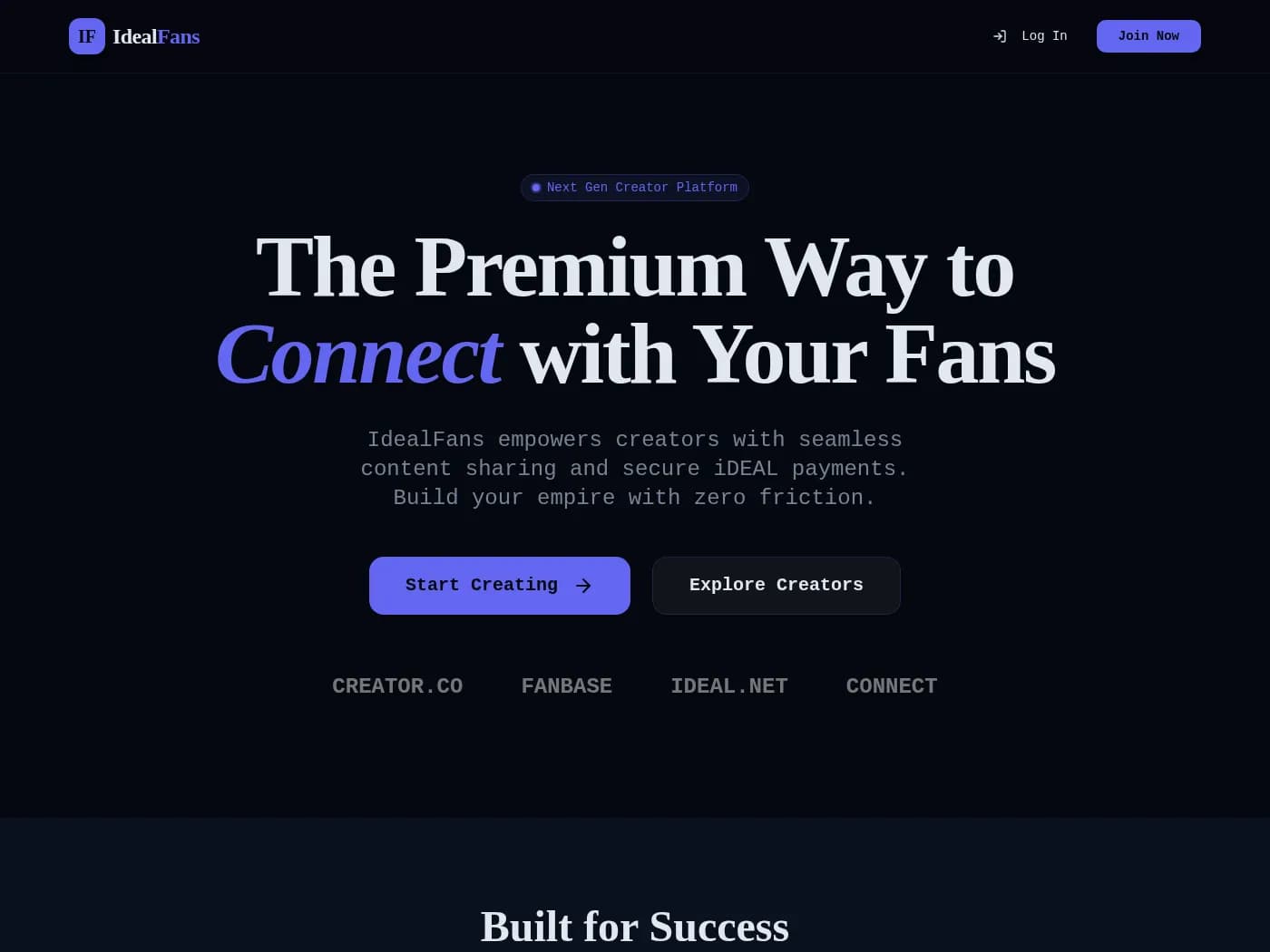 IdealFans Platform