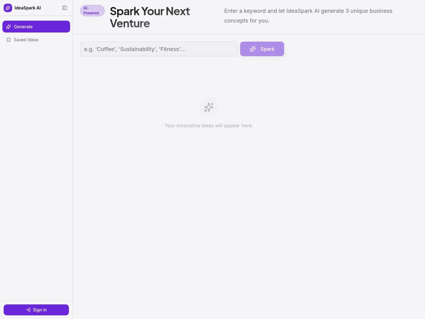 IdeaSpark AI