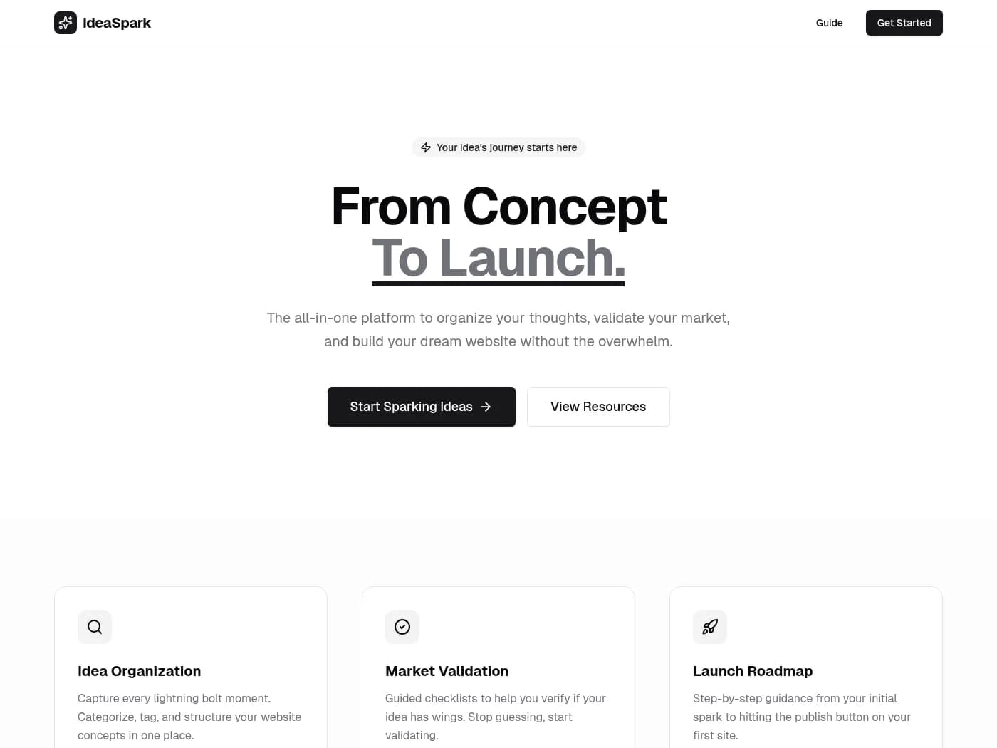 IdeaSpark Site