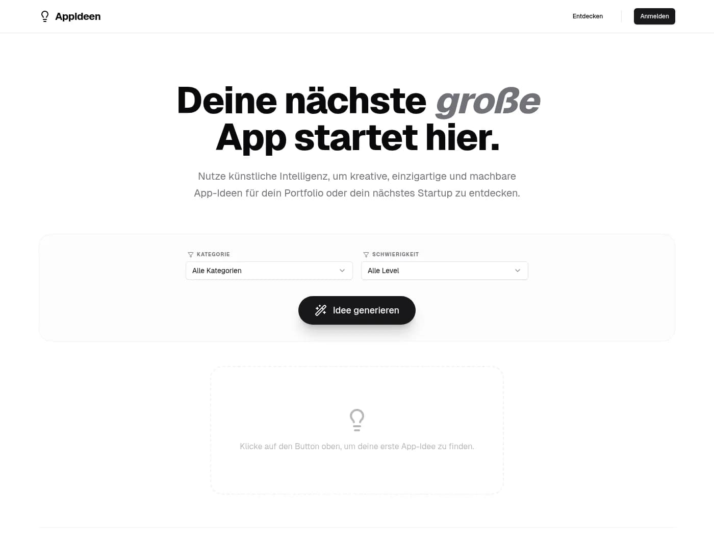 App Ideen Generator