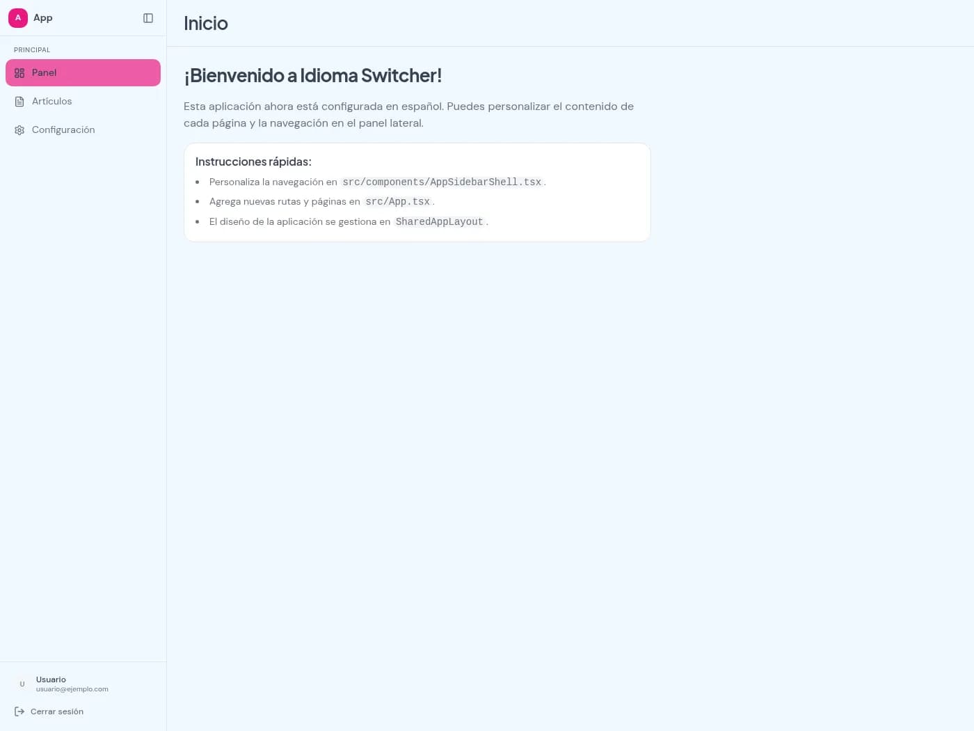 Idioma Switcher Web