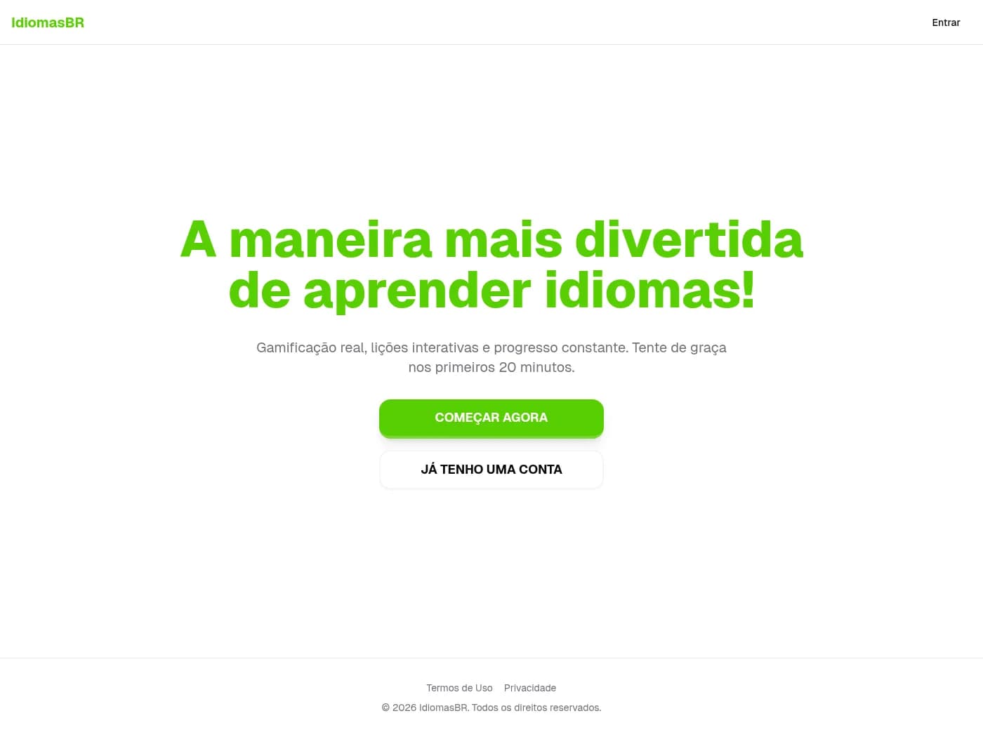 Idiomas Gamificados BR