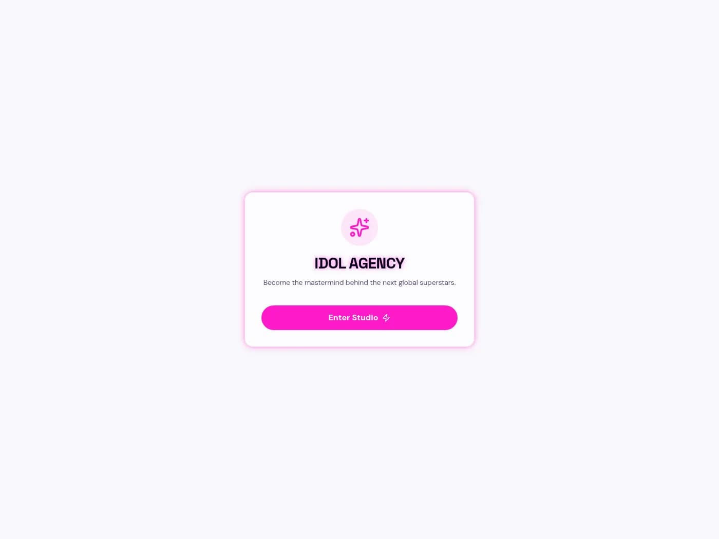 Idol Agency Simulator