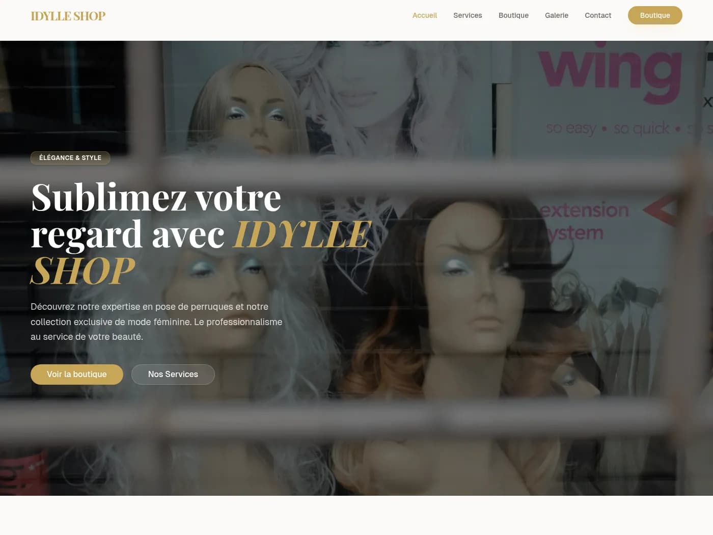 IDYLLE SHOP Web Store