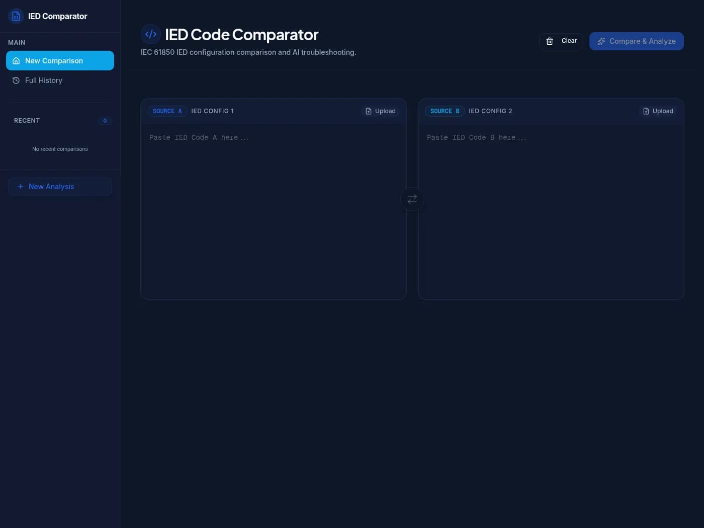 IED Code Comparator