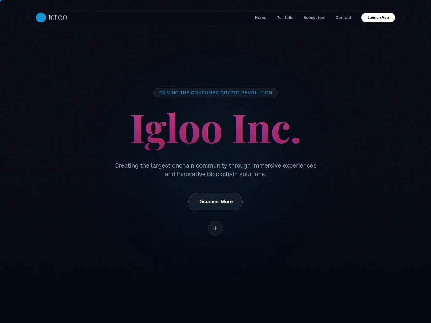 Igloo-Inspired Web Platform