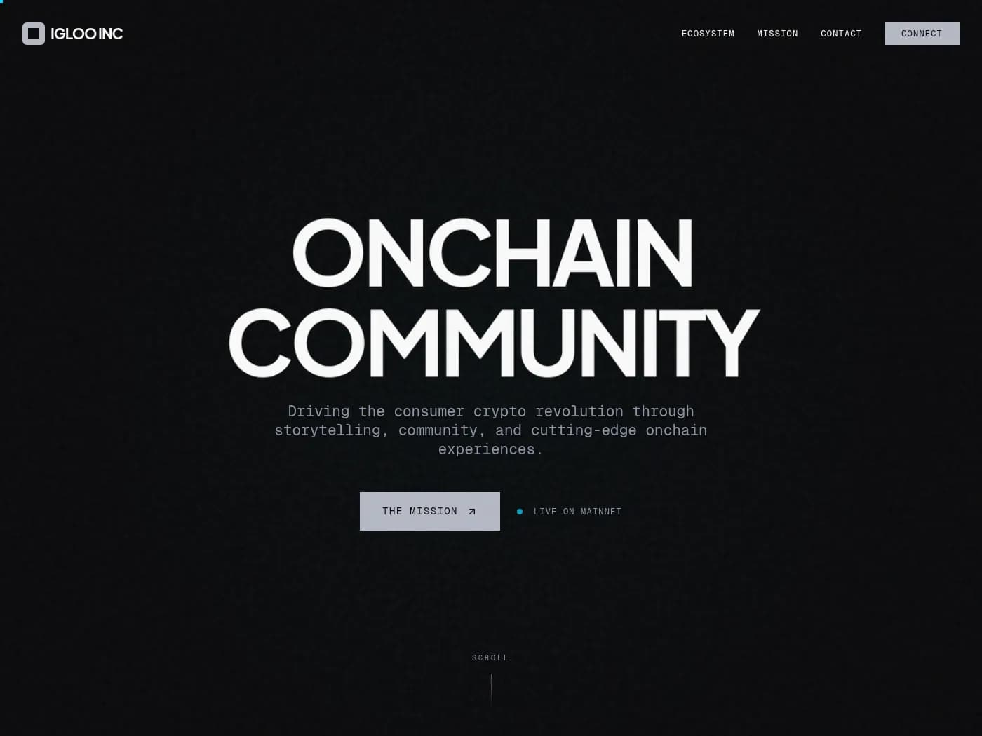 Igloo Inspired Website