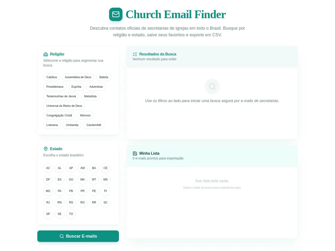Igreja Email Finder