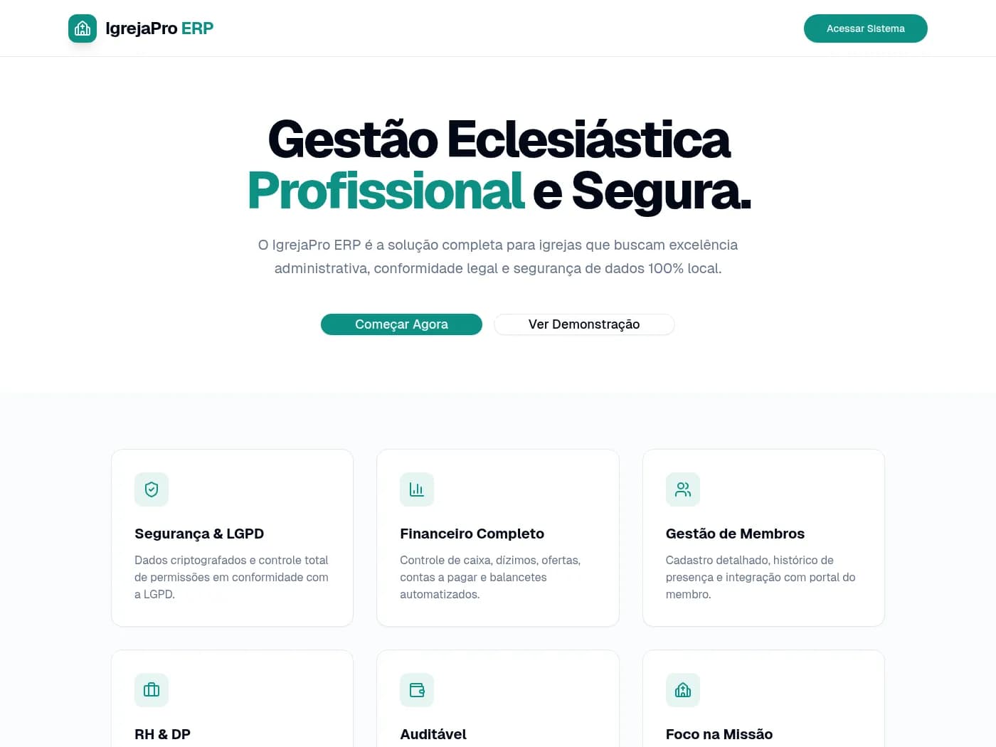 IgrejaPro ERP