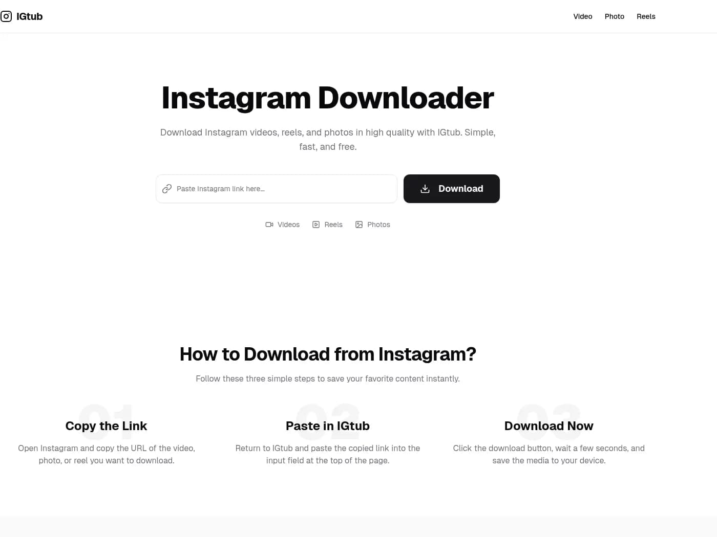 IGtub Downloader Hub