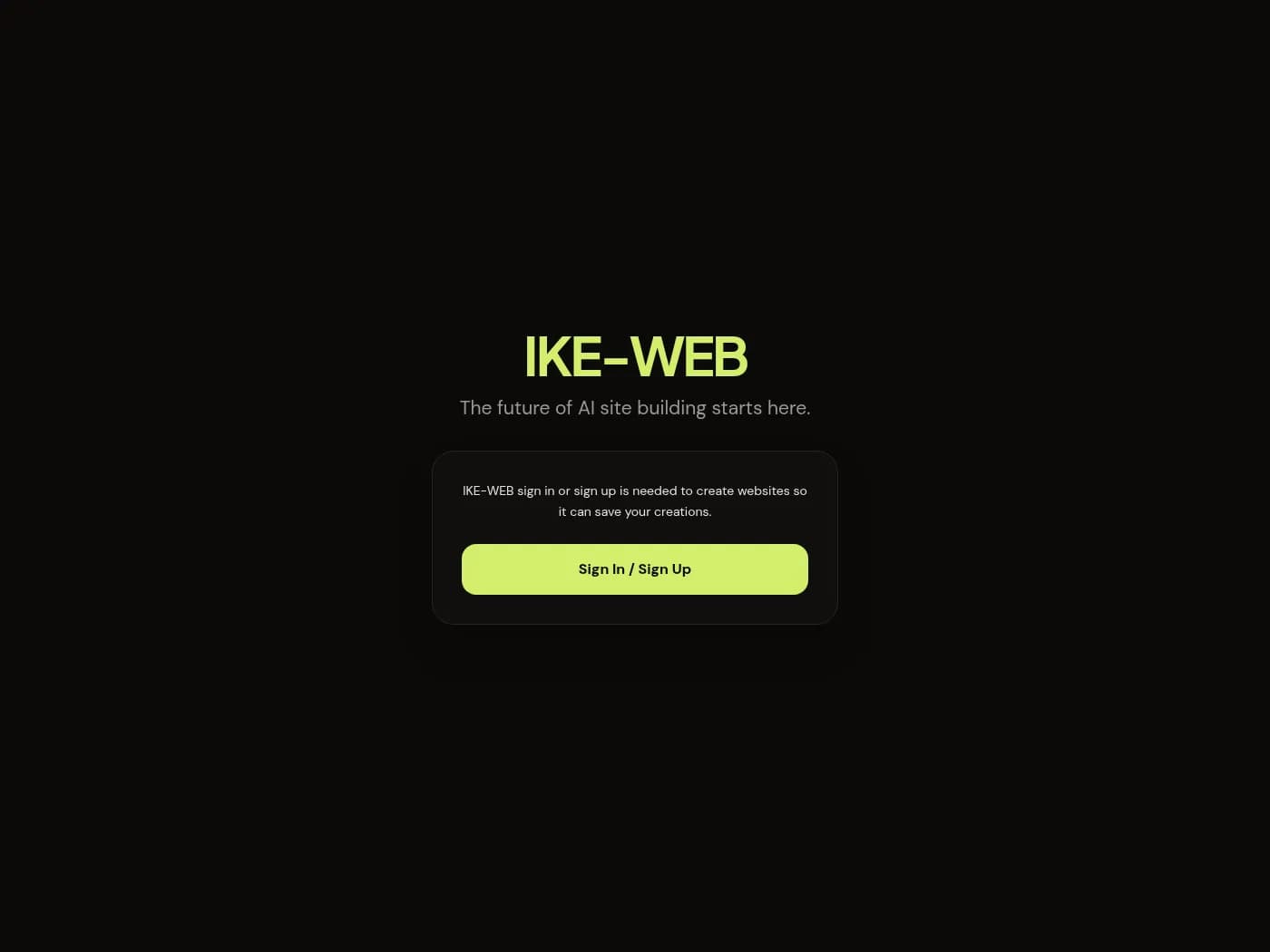 Ike-Web AI Site Builder
