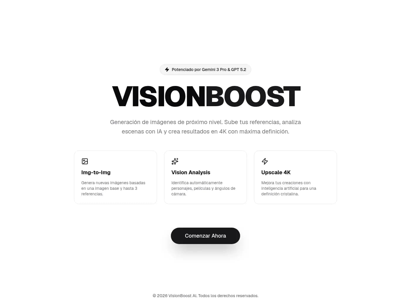 VisionBoost AI Generator