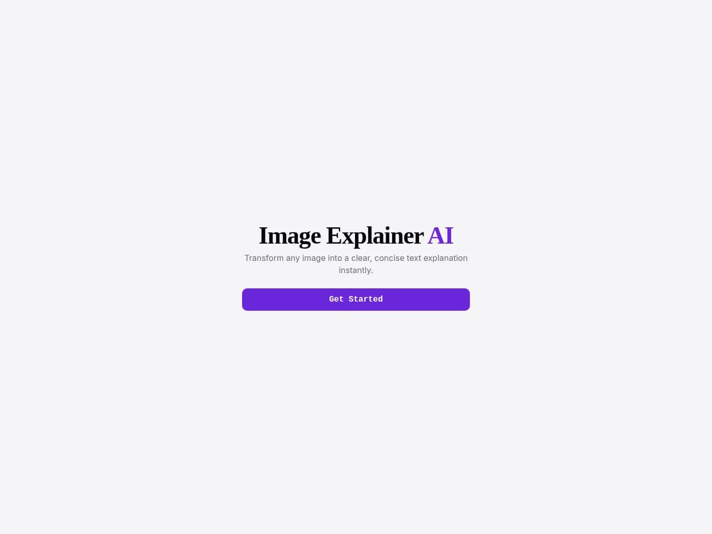 Image Explainer AI