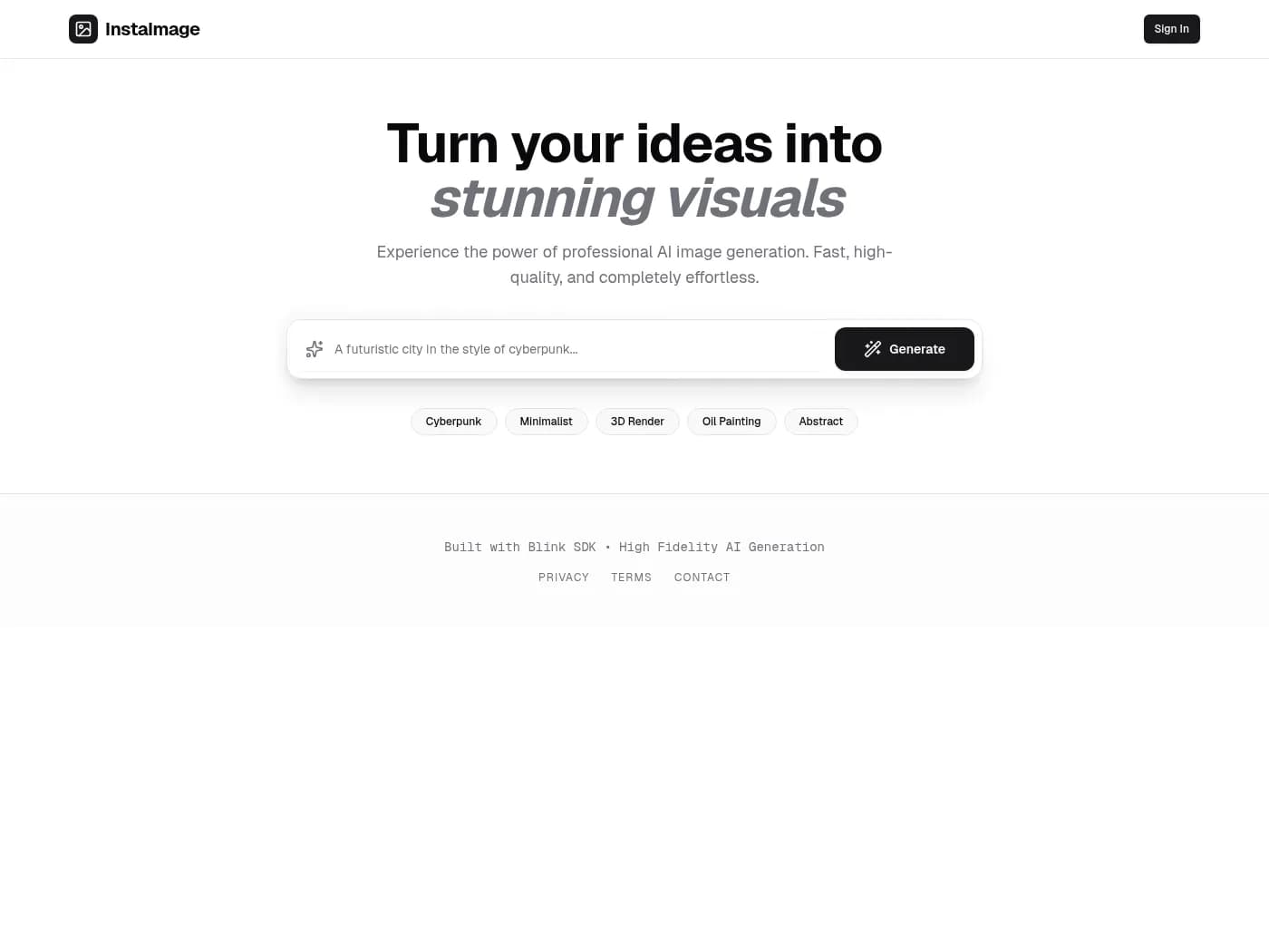 InstaImage Generator