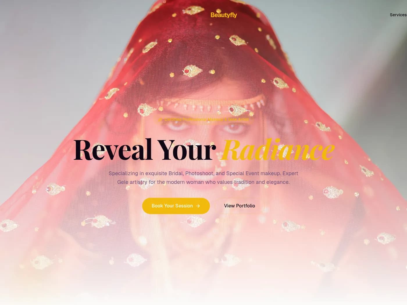 Image-Inspired Landing Page