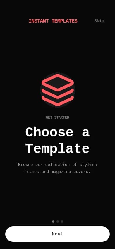 Instant Image Templates