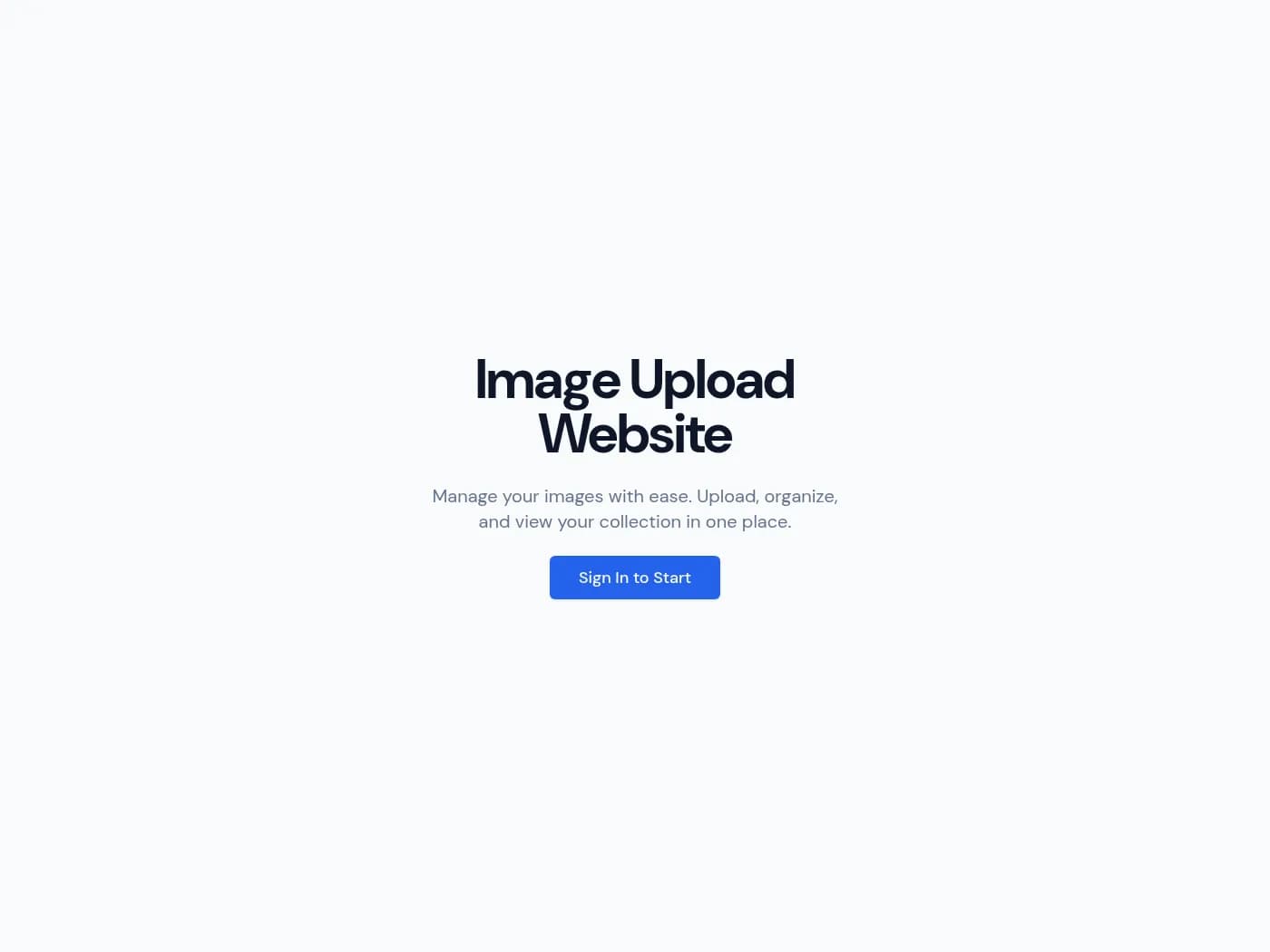 Image Upload Website