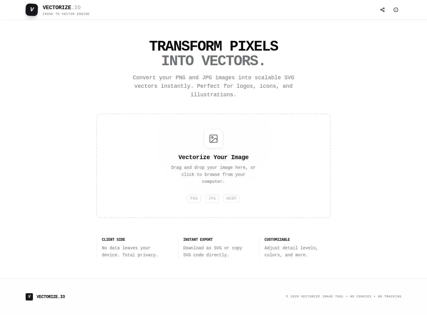 Vectorize Image Tool