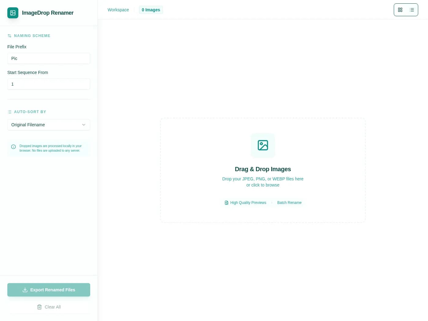 ImageDrop Renamer