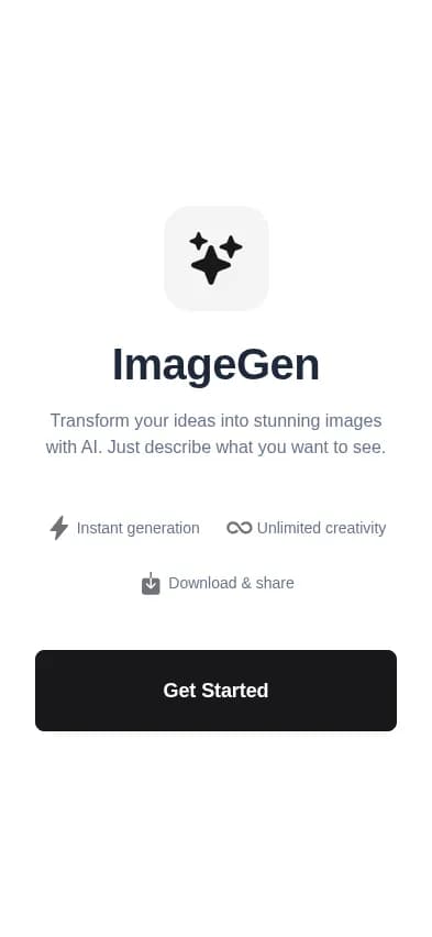 ImageGen Mobile App