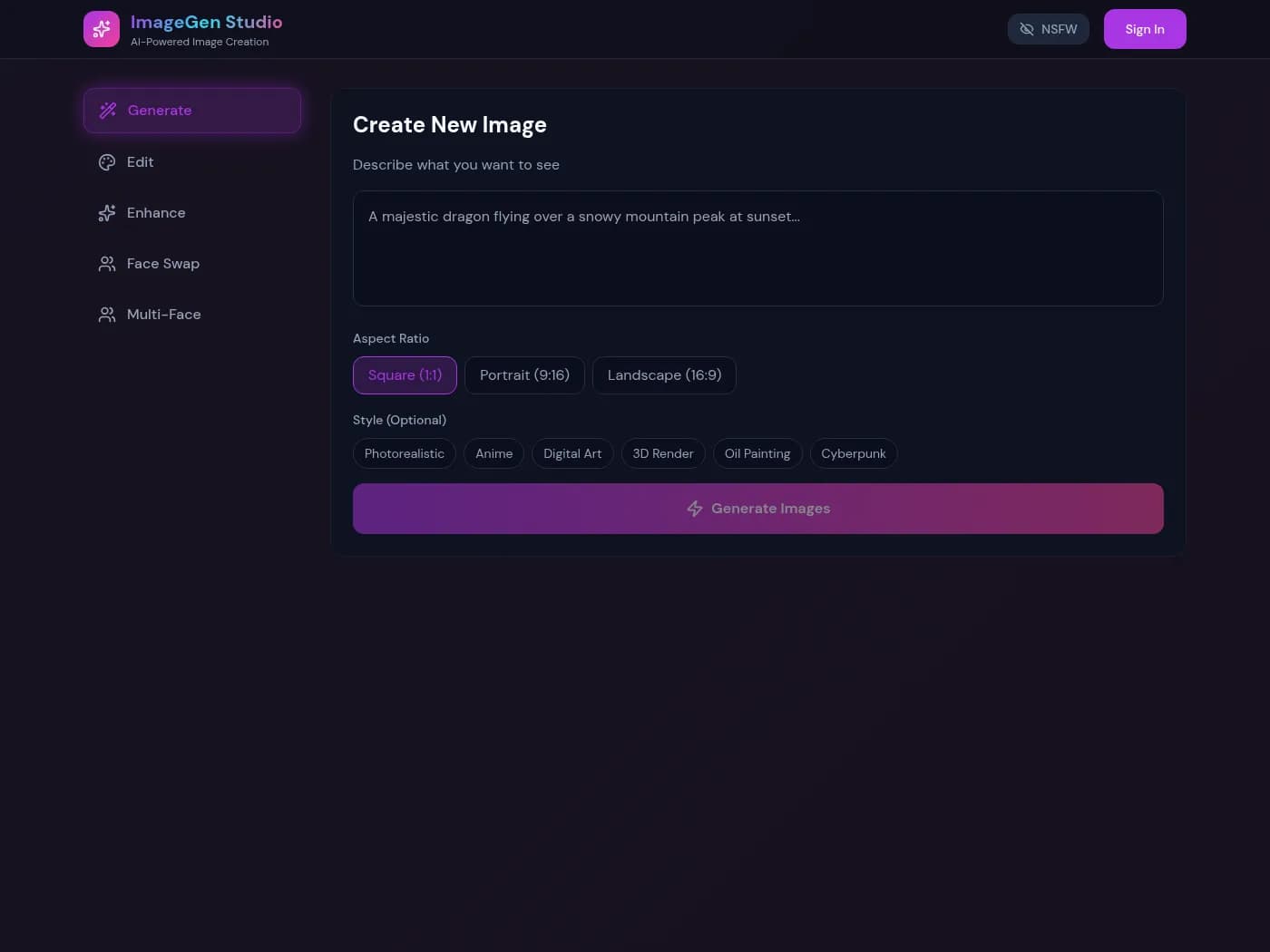 ImageGen Studio