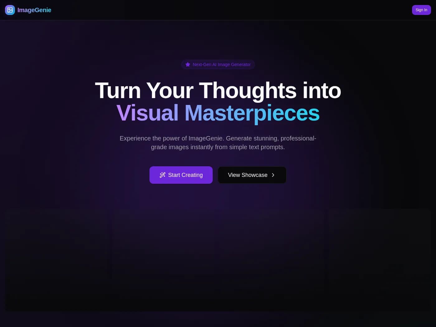 ImageGenie Website