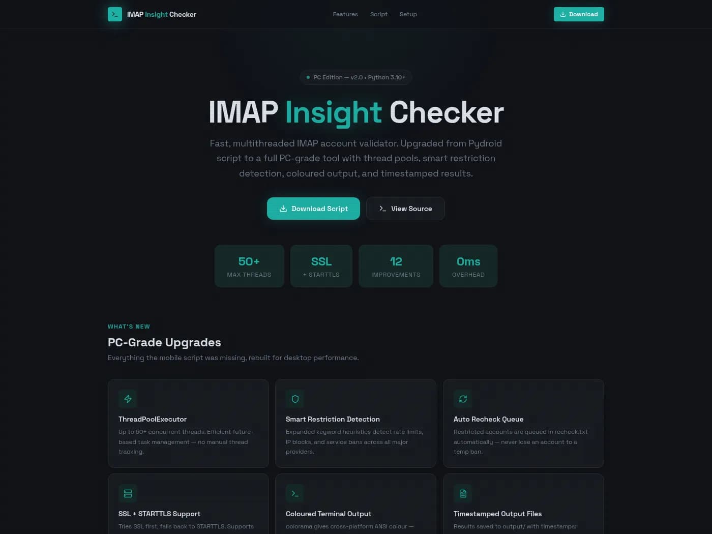 IMAP Insight Checker