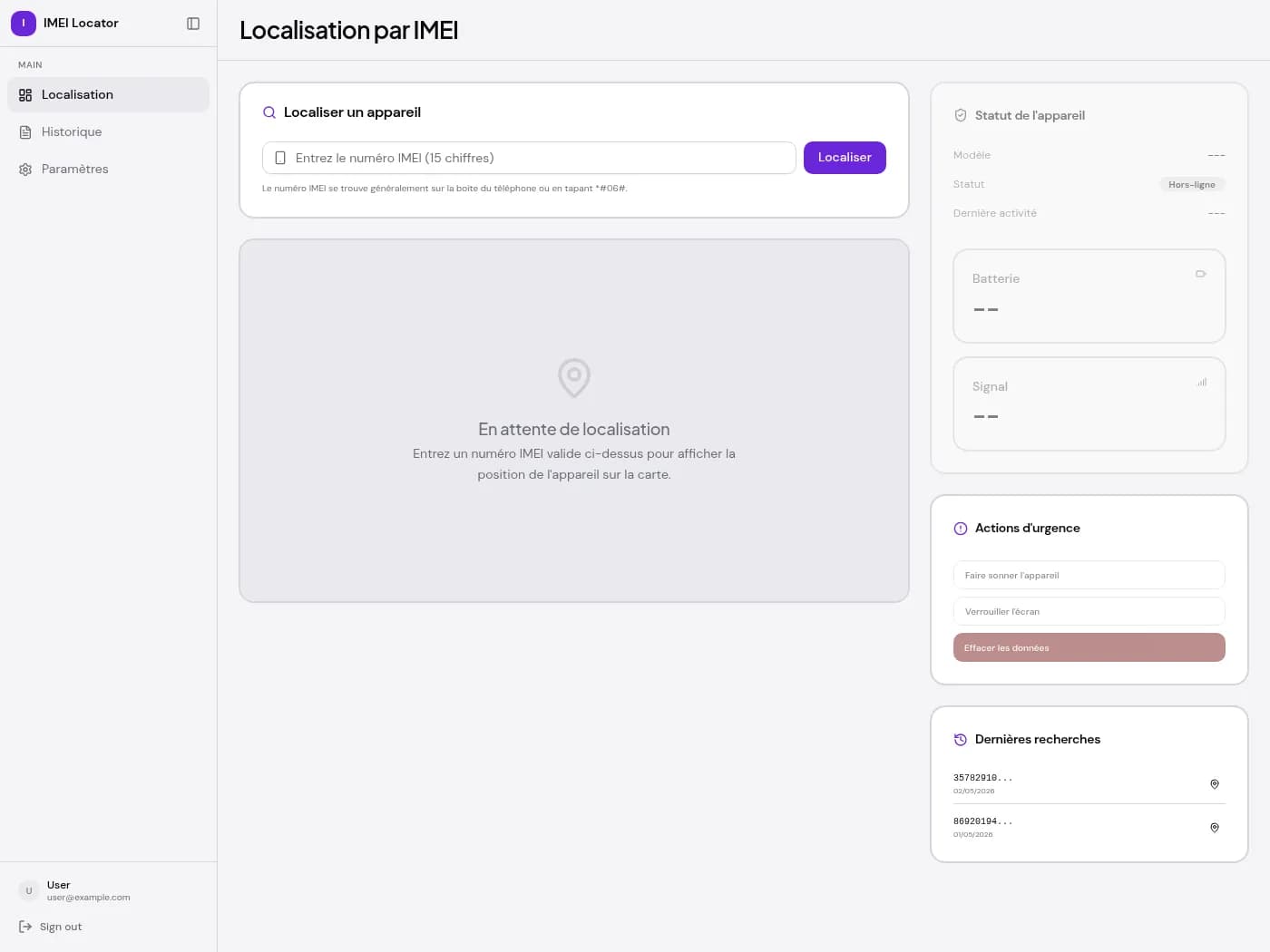 IMEI Phone Locator