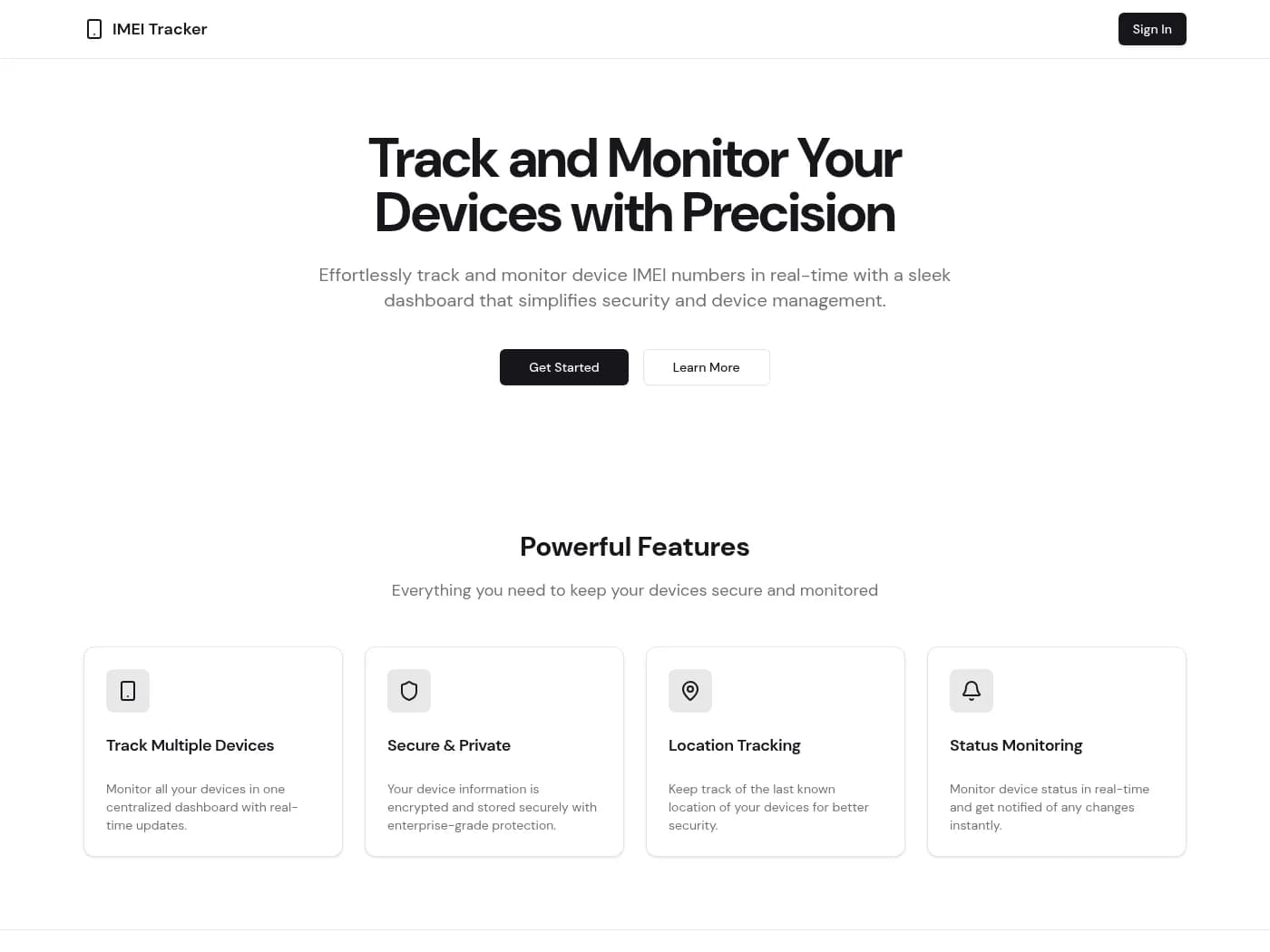 IMEI Tracker Dashboard