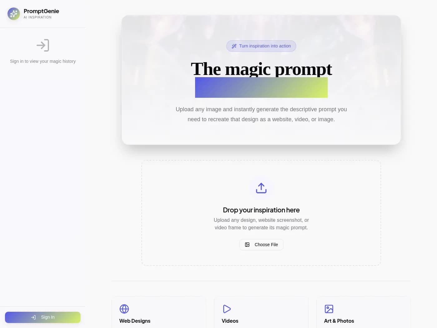 PromptGenie AI Tool