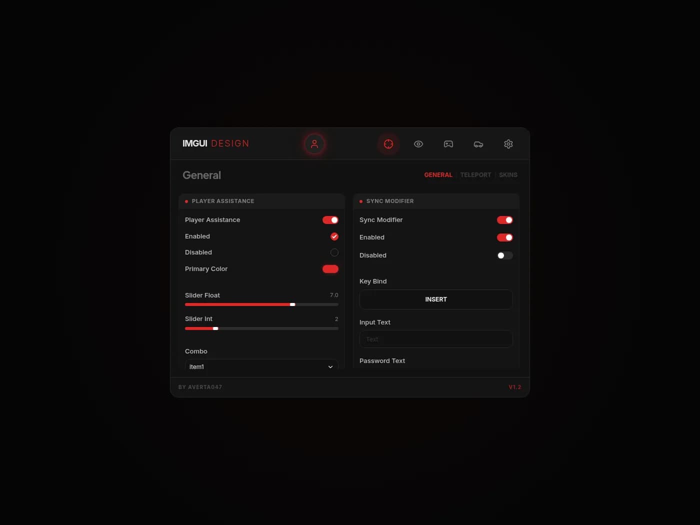 Modern ImGui Cheat UI