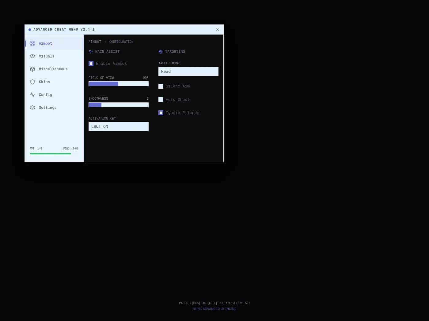 Advanced ImGui Cheat Menu