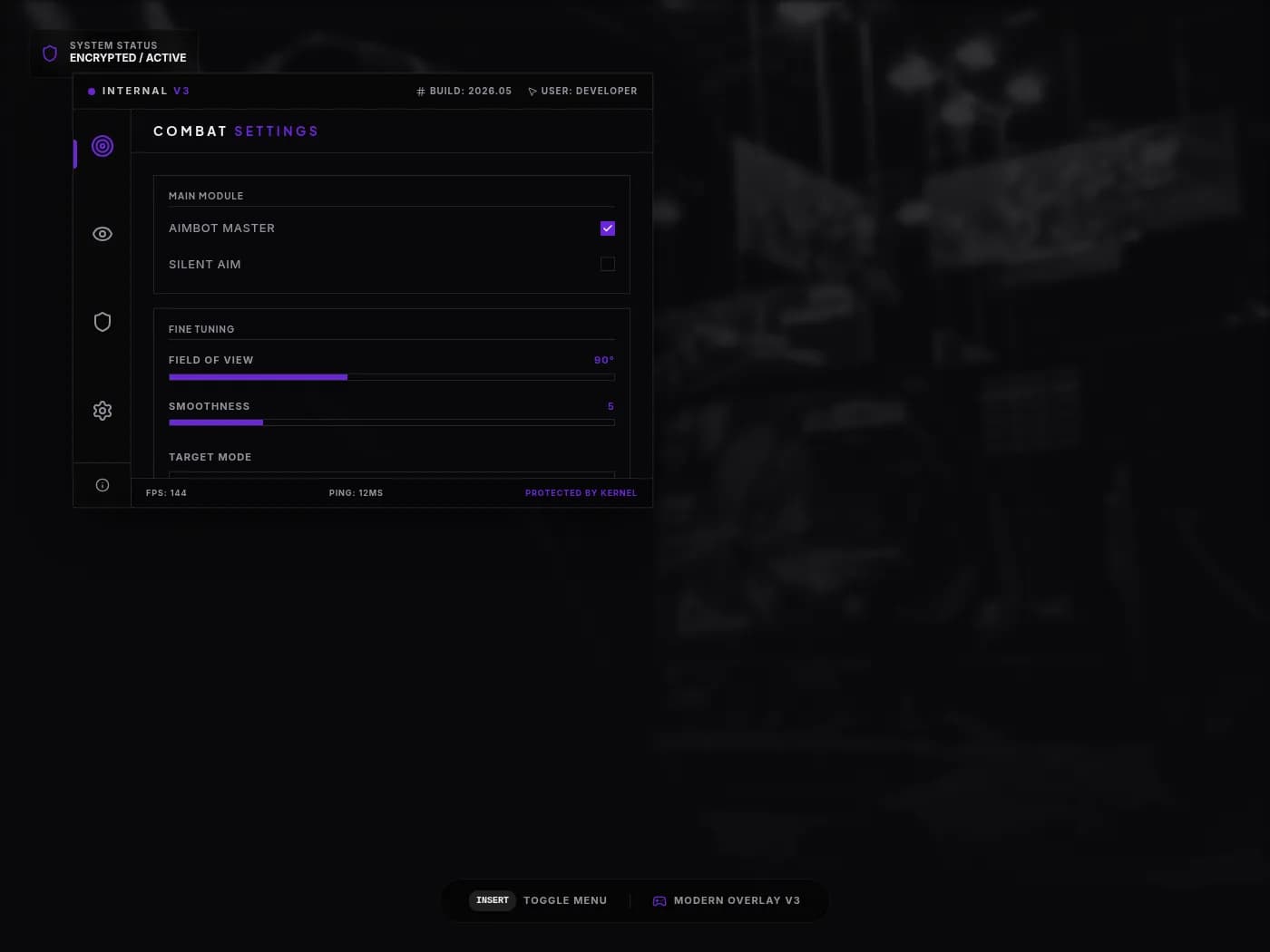 IMGUI Modern Menu