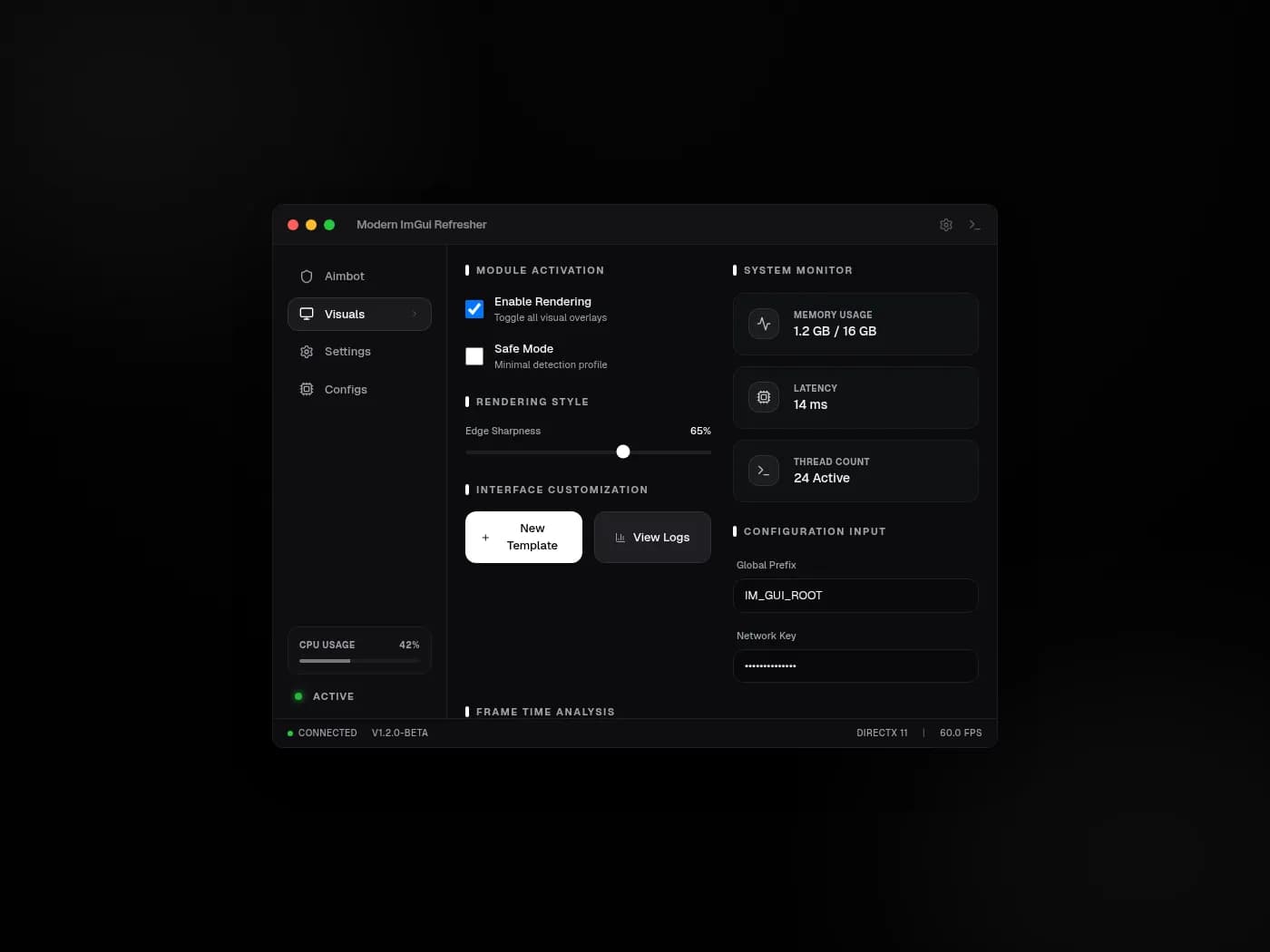 Modern ImGui UI Refresher