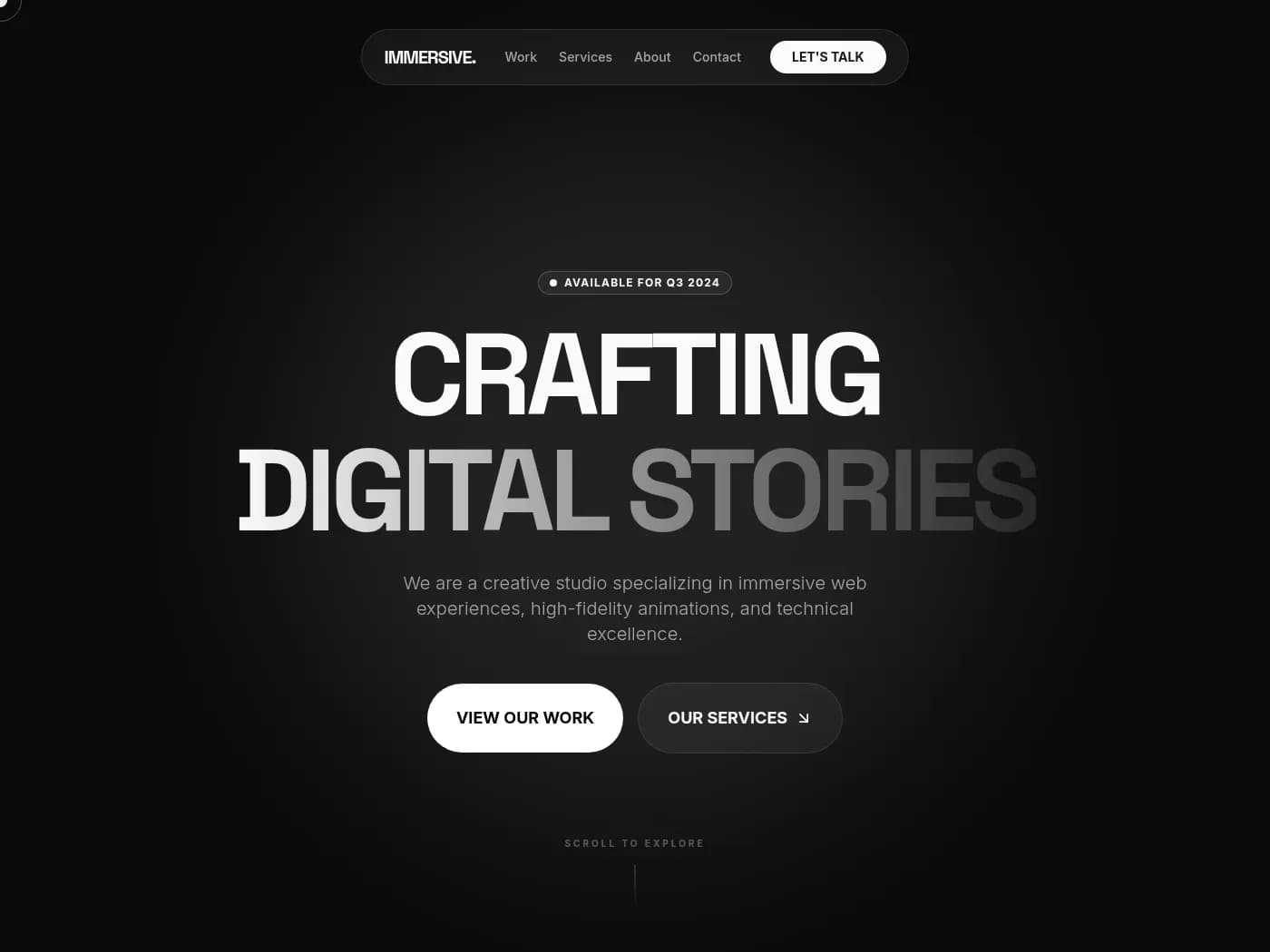 Immersive Web Studio