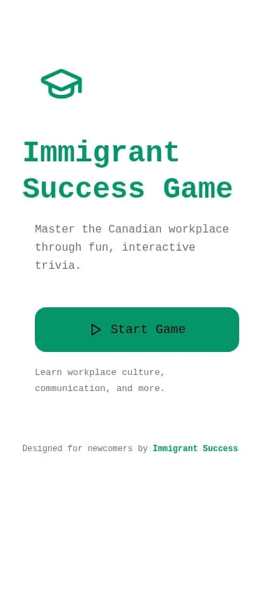 Immigrant Success Game
