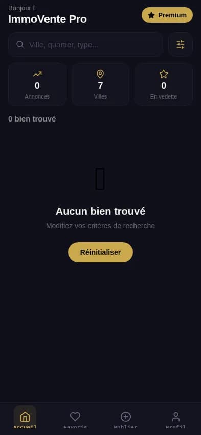 ImmoVente Pro App