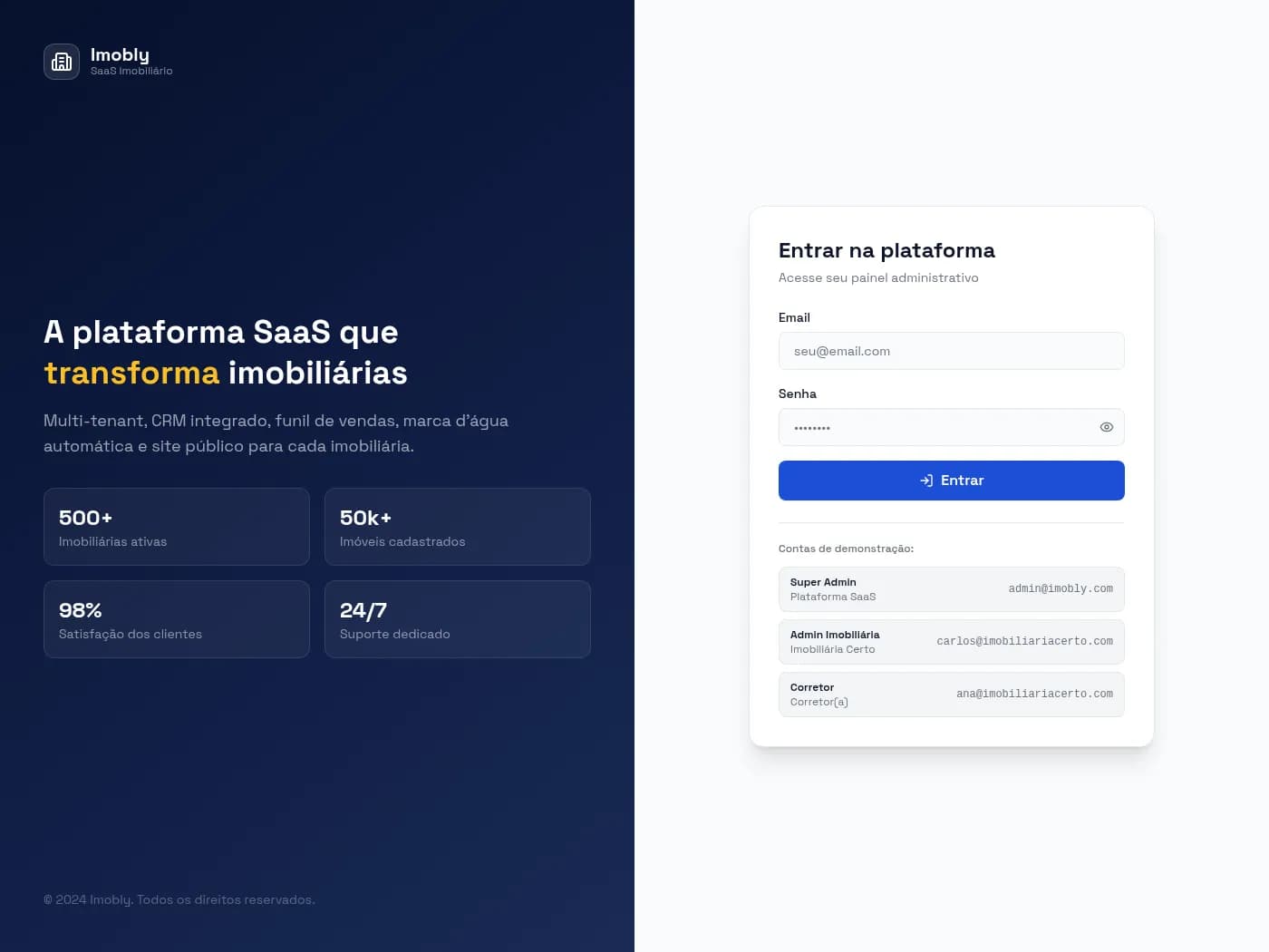 Imobly SaaS Platform
