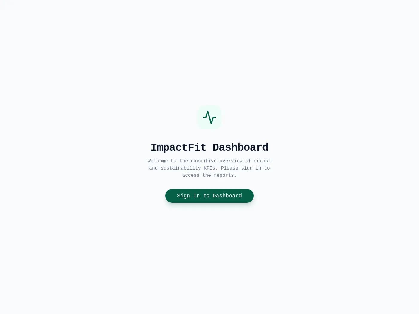 ImpactFit Dashboard