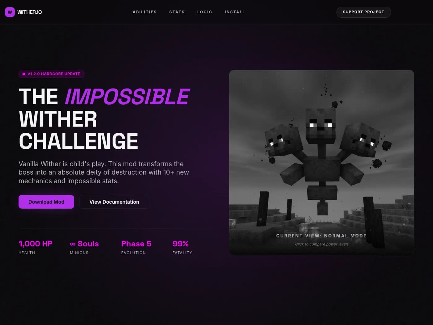 Impossible Wither Mod