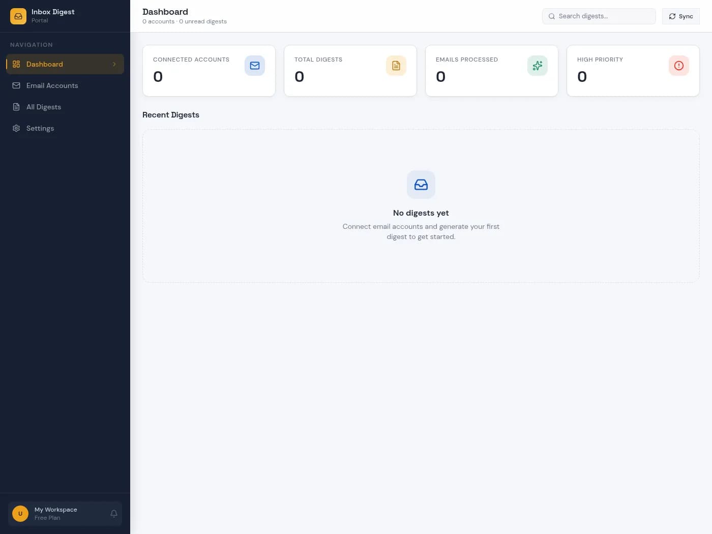 Inbox Digest Portal