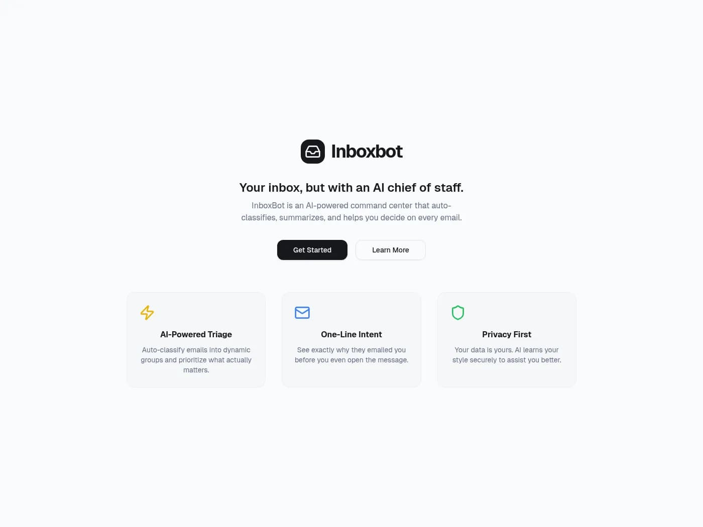 InboxBot AI Command Center