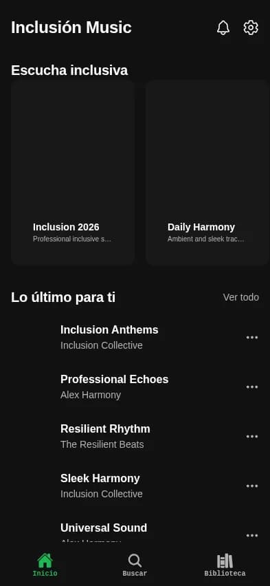 Inclusion Music App