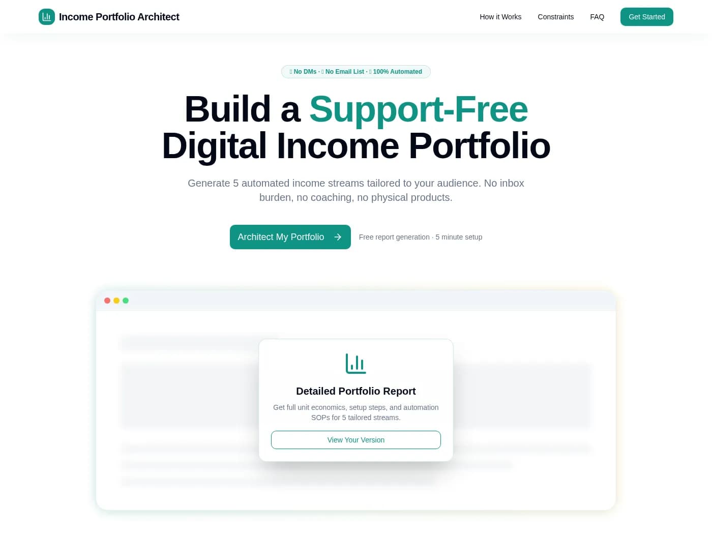 Passive-Income Portfolio Architect
