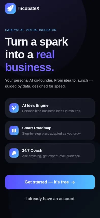 IncubateX AI Studio