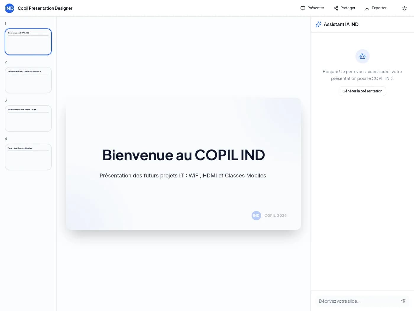 IND Copil Presentation
