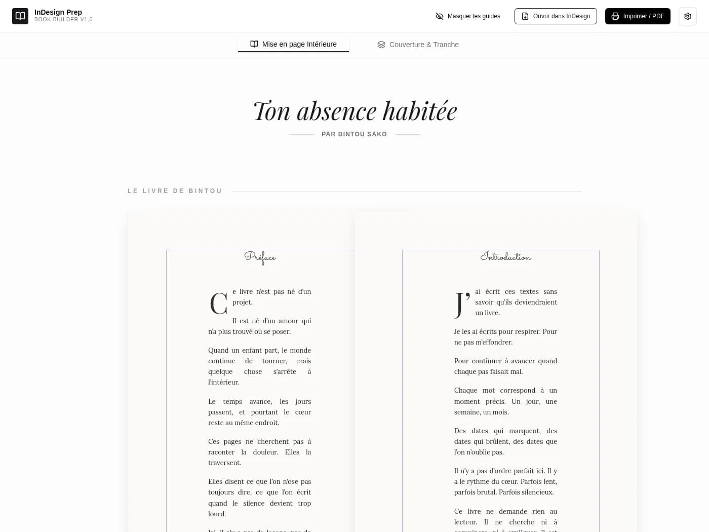 Indesign Book Prep Tool