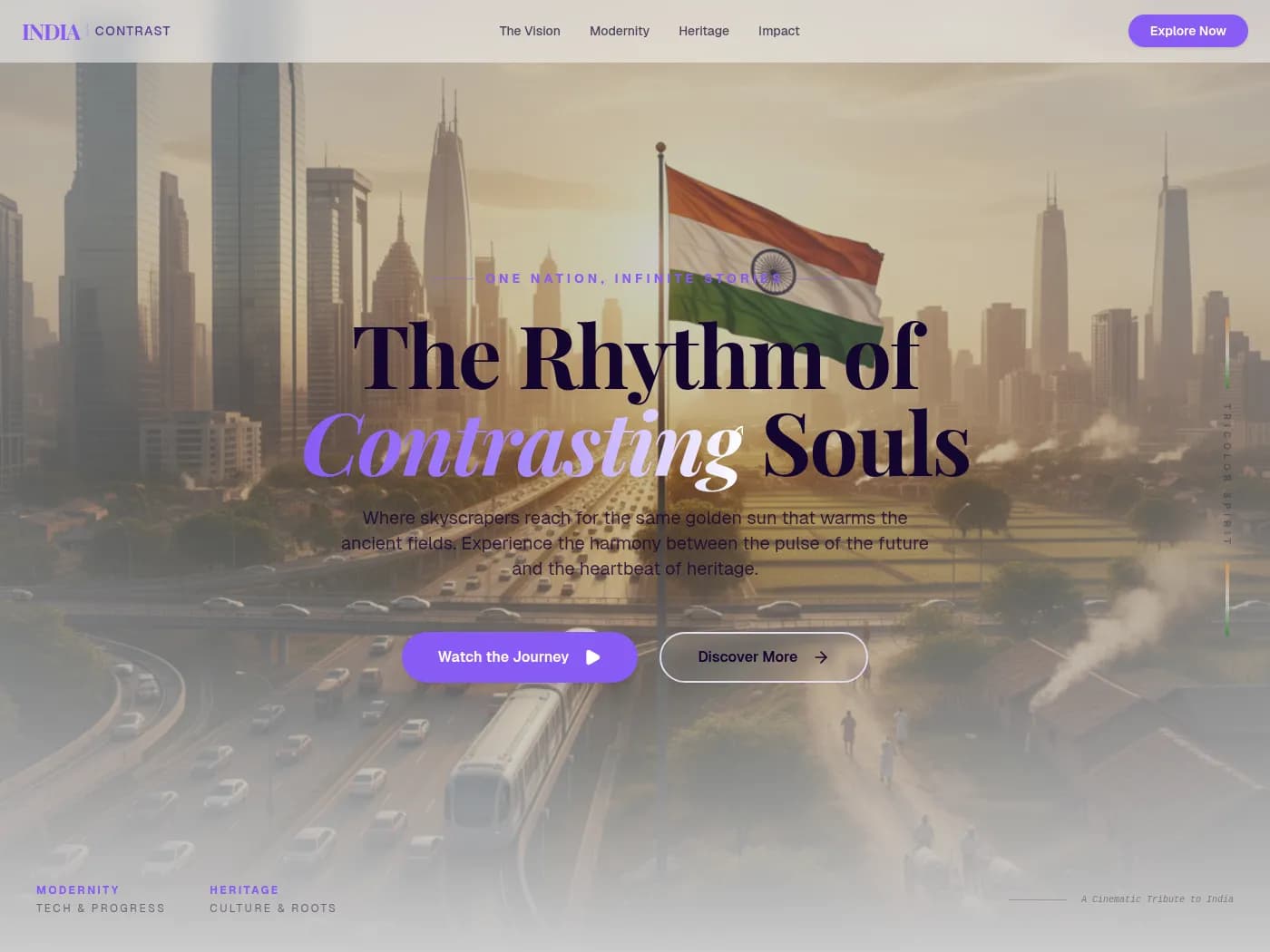 India Contrast Hero Banner