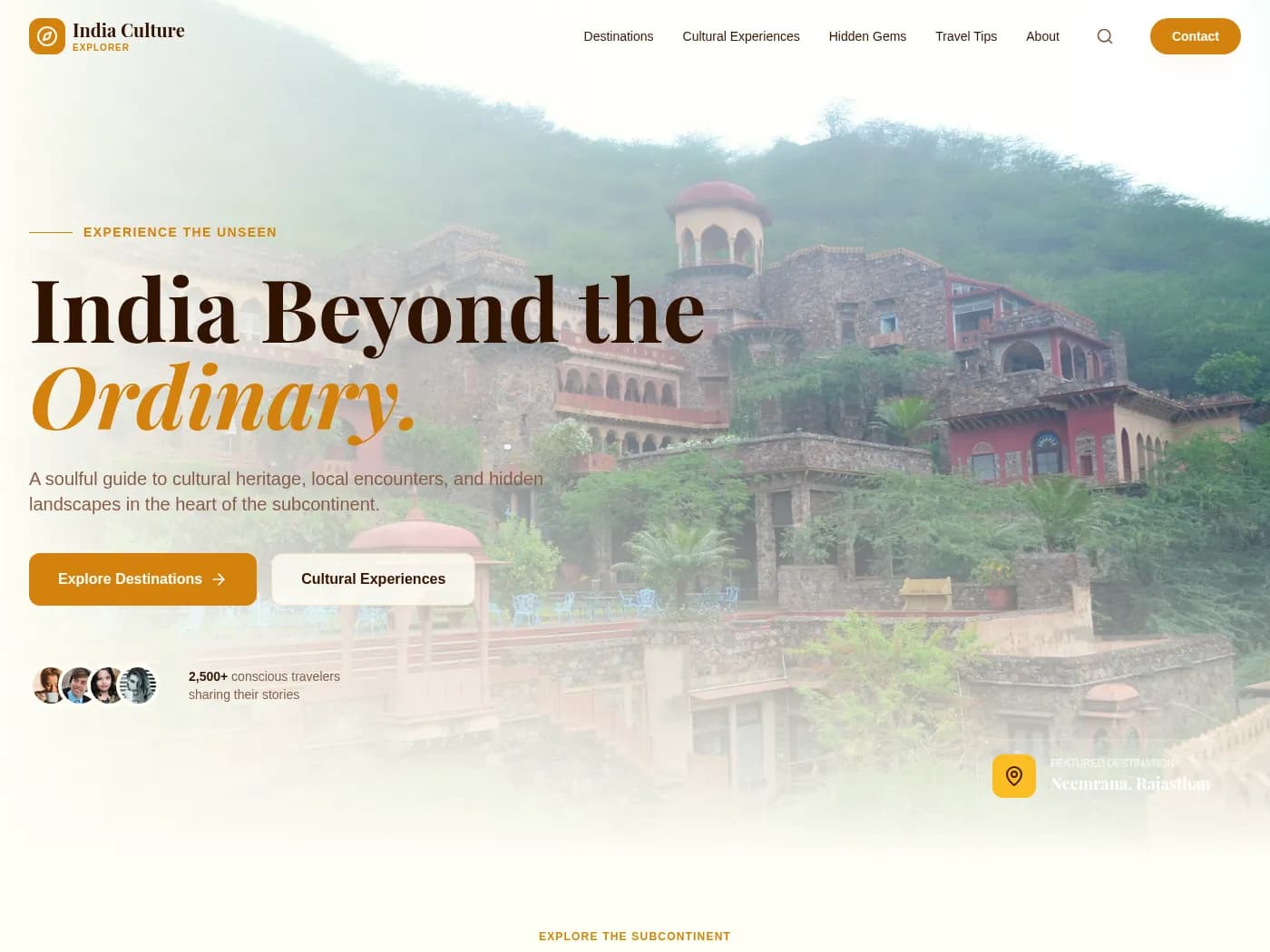 India Culture Explorer