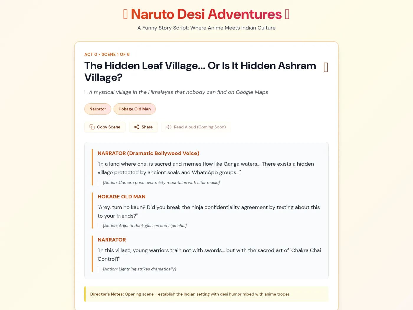 Naruto Desi Adventures